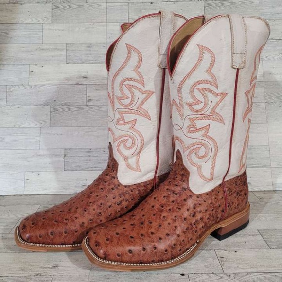 Horsepower Boots | Shoes | Mens Horse Power Western Brown Ostrich ...